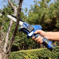 China Ultra Light 6 Inch Cordless Battery Chainsaw With Oil Pump System Mini Electric Chainsaw For Clean Cutting for sale