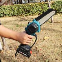China Portable 6 Inch Lithium Cordless Chainsaw With Oil Pump Battery Electric Mini Chainsaw For Clean Cutting for sale
