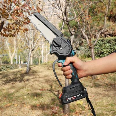 China Lightweight 6 Inch Cordless Battery Chainsaw With Oil Pump Electric Mini Chainsaw For Wood Cutting for sale