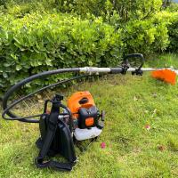 China 42.7cc Engine Backpack Brush Cutter with 1200ml Fuel Tank and 10000 rpm for Professional Grass Cutting for sale