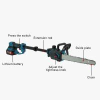 China 12 Inch Battery Pole Chainsaw Telescopic Electric Chainsaw for Tree Pruning Garden Cutting for sale