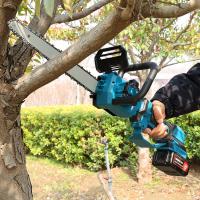 China 12 Inch Battery Pole Chainsaw Telescopic Electric Chainsaw for Tree Pruning Garden Cutting for sale