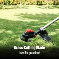 China The 21V Brushless Cordless Brush Cutter with D-handle loop shaft enables one-hand steering - easier maneuvering around trees and corners. for sale