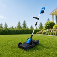 China Auston 21V Cordless Grass Trimmer with Detachable Wheels Portable Electric Lawn Mower Multi-Functional Brush Cutter for sale