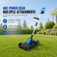 China Auston 21V Cordless Grass Trimmer with Detachable Wheels Portable Electric Lawn Mower Multi-Functional Brush Cutter for sale