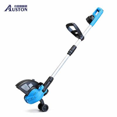 China 21V Compact Lawn Mower for Small Lawn Property Maintenance Wheeled Cordless Grass Trimmer Backyard Mowing for sale