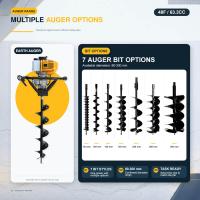 China 51.7cc 63.3cc Gas Powered Earth Auger Machine with Drill Bit for Fence Post Digging for sale