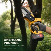 China 21V Brushless 8-Inch Cordless Mini Chainsaw (500W, 11m/s), 1.31kg Lightweight Handheld Electric Pruning Saw Compatible with Makita 18V/21V Battery for sale