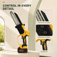 China 21V Cordless Mini Chainsaw 8-Inch with Brushless Motor, 1.31kg Lightweight Handheld Pruning Saw for Tree Branch Trimming & Yard Work for sale