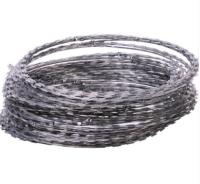 China Promotional Various Durable Using Hot Dip factory Galvanized Stainless Steel 2.5 Mm Razor Barbed Wire for sale