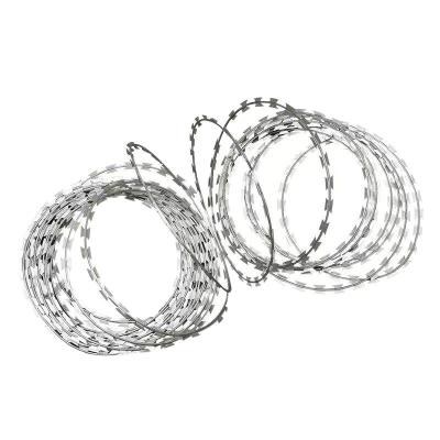 China Low Price Anti-rust China Anping Manufacture Elector Galvanized Concertina Razor Wire  For Protecting Mesh for sale