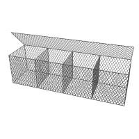 China Manufacturers Direct Selling Woven Stone Filled Gabion Basket 8X10 Cm Hexagonal Hole Galvanized Gabion Boxes for sale