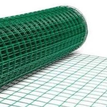 China 4x4 Welded Wire Mesh Roll Product  Green Wire Mesh 6 Gauge Welded Wire Mesh Fence for sale