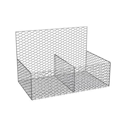 China High Quality  60*80 Corrosion Resist  Weave Gabion Box rock cage retaining wall For Garden Decorative for sale