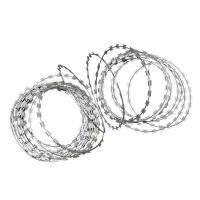 China Customized BTO22 Hot Dipped Galvanized Concertina Razor Barbed Wire for Protecting Mesh for sale