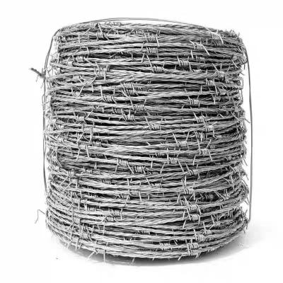 China Factory Price 2.5mm Anti-climb Galvanized Barbed Wire Farm Outdoor Twisted Iron Barbed Wire For Sale for sale