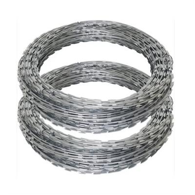 China BTO 22 CBT 64 Types Anti Climb Razor Wire Concertina Wire Hot Dipped Galvanized Razor Barbed Wire For Sale for sale