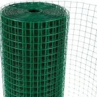 China Superior 1/4 Inch Galvanized Welded Wire Mesh Pvc Coated for Height 0.2m-2m Silver Green for sale