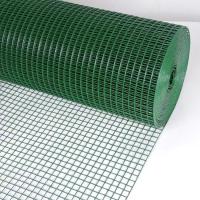 China Galvanized PVC Coated Welded Mesh Iron Wire Mesh 1Inch x 1Inch for Animal Enclosures for sale