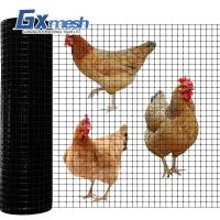 China 0.2m-2m Height Anping Direct Guaranteed Welded Wire Mesh Black PVC 1x1 for Chicken Coop for sale
