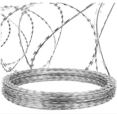 China China Supplier Hot Dipped Galvanized Razor Barbed Wire Roll Anti-climb Concertina Wire Mesh Fencing for sale