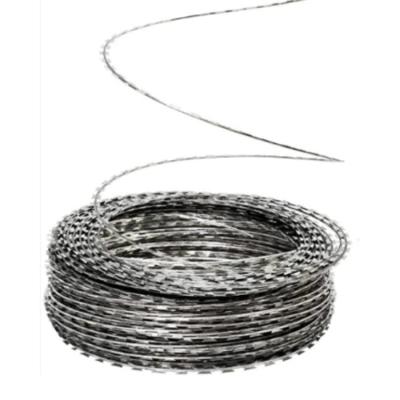 China Guaranteed Quality Proper Price  Concertina Wire Razor Barbed Wire Rolls Reinforcing Razor Barbed Wire For Airport Security for sale