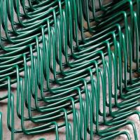 China Galvanized PVC Coated Metal Frame Heavy Duty Industry Cyclone Wire Nature Chain Link Fence for sale