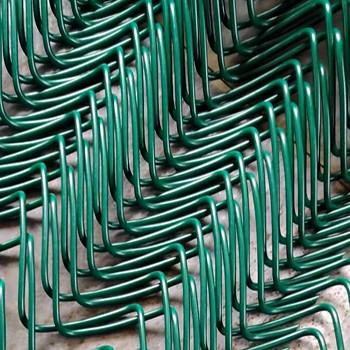 China Galvanized PVC Coated Metal Frame Heavy Duty Industry Cyclone Wire Nature Chain Link Fence for sale