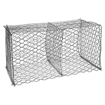 China Direct Wholesale Good Quality Stones Cage Retaining Wall Strong Screen Hexagonal Wire Mesh Galvanized Gabion Box for sale