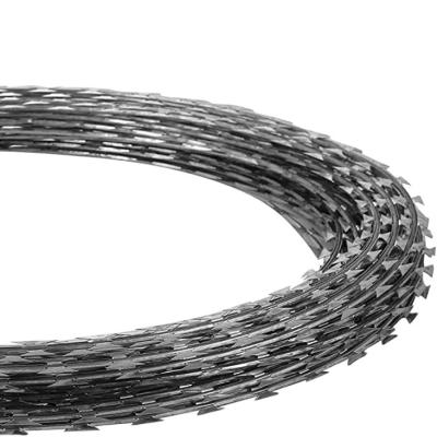 China Anti Rust Galvanized Concertina Razor Wire on Prison with Protective Construction for sale