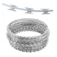 China China Factory direct supply cheap price Cbt 65 Razor Galvan Blade Fencing Wire Barbed Concertina Wire for sale