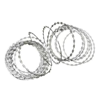 China Attractive Type Protecting Mesh 2023 Electric / Hot Dipped Galvanized Razor Barbed Wire for sale