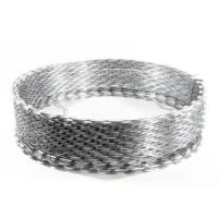 China Economical Custom Design  Hot Sale CBT-65 BTO-22 Stainless Steel Razor Barbed Wire GI Concertina Razor Barbed Wire For Airport for sale