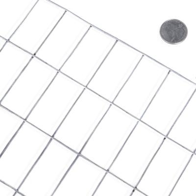 China Gabion Box Silver Electro Galvanized Welded Wire Mesh Panels with Galvanized Steel Wire for sale