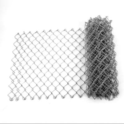 China Black Pvc Coated Vinyl Chain Link Fabric Farm Yard Fence Galvanized Chain Link Fence for sale