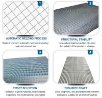 China Construction 2x2 Galvanized Cattle Welded Wire Mesh Panel Welded Wire Mesh Door Panel for sale
