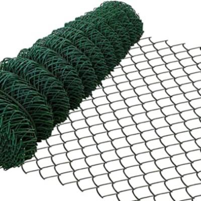 China High Quality And Latest Design Galvanized Diamond Fence Cyclone Wire Mesh Chain Link Fence Roll 50Ft for sale