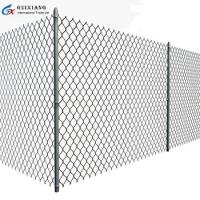 China Temporary Fencing Panels Chain Link Fence Factory Directly Supply Outdoor Construction Galvanized Chain Link Fence for sale