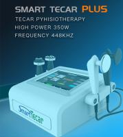 China RF Tecar Physiotherapy Machine 448KHz 350W for Back Knee Pain Relief Diathermy RET CET Tripolar for sale