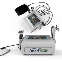 China RF Tecar Physiotherapy Machine 448KHz 350W for Back Knee Pain Relief Diathermy RET CET Tripolar for sale