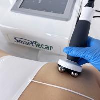 China RF Tecar Physiotherapy Machine 448KHz 350W for Back Knee Pain Relief Diathermy RET CET Tripolar for sale