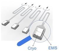 China 20Hz Cryolipolysis Fat Freezing Machine with EMS Muscle Stimulation 4 Handles for sale