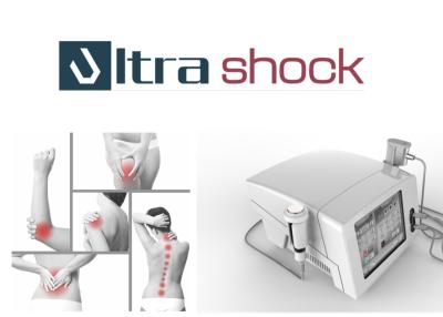 China 1MHz Ultrasound Physiotherapy Machine 6 Bar Shockwave for Plantar Fasciitis Knee Pain for sale