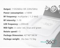 China 1.2MHz Anti Wrinkle Radio Frequency Skin Tightening Equipment 300W 3 Roller Handles for sale