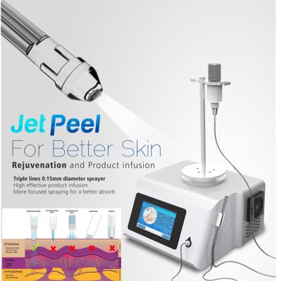 China 6Bar Three Nozzle Spray Jet Peel Machine for Pigment Removal Oxygen Facial Therapy for sale