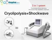 China Portable Cryolipolysis Fat Freezing Machine with Shockwave Therapy 150mm Handle -11°C for sale