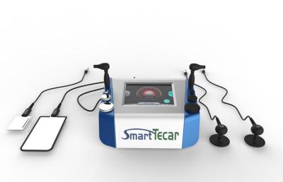 China Double 80mm Handle Tecar Therapy Diathermy Machine 300W RF CET RET for Muscle Relax and Pain Relief for sale