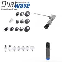 China Dual Wave Shockwave Therapy Machine 18Hz 6Bar for ED Plantar Fasciitis Heel Spur Pain Relief for sale