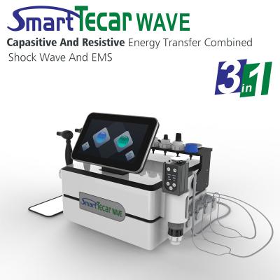 China 300KHZ 300W Tecar Therapy Machine with Shockwave Radiofrequency Physiotherapy Equipment for sale