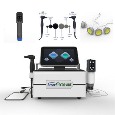 China Portable 3-in-1 ESWT Shockwave Tecar Therapy Machine 300W RF Physiotherapy for Pain Relief for sale